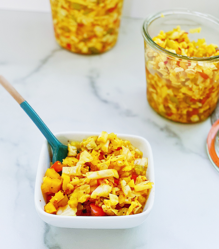 Quick Pickled Cha Cha (Chow Chow) - Savor and Sage