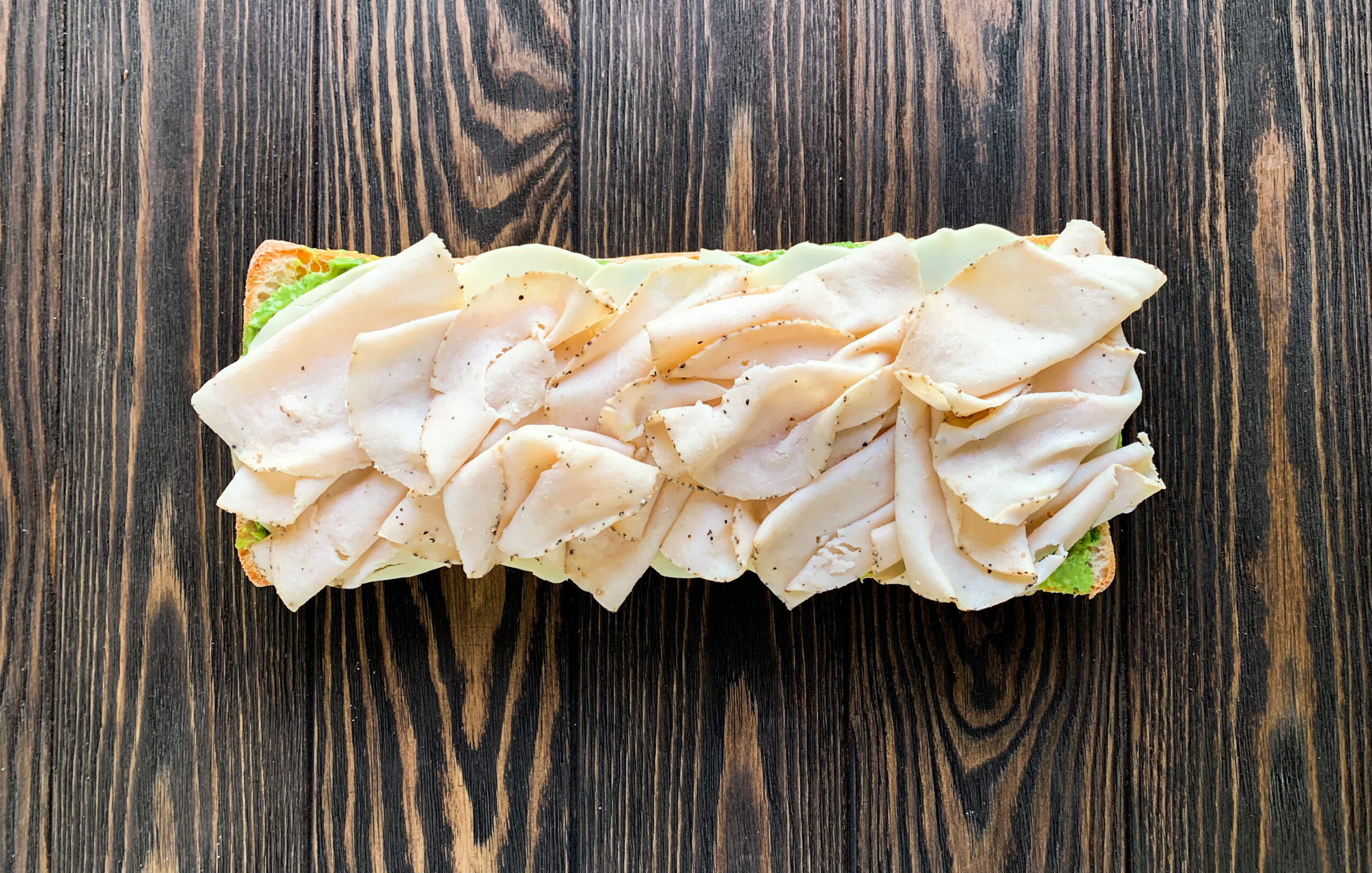 Turkey & Provolone Sandwich with Avocado Pesto - Savor and Sage